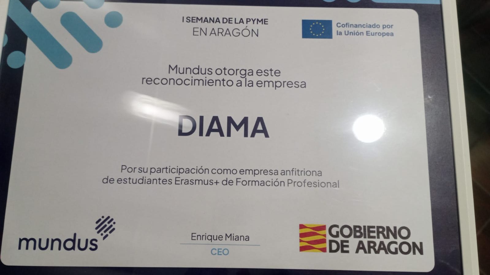 Diama reconocida por Mundus por la colaboración con sus estudiantes ...